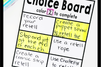 choice board 02 by the pinspired teacher | The Pinspired Teacher
