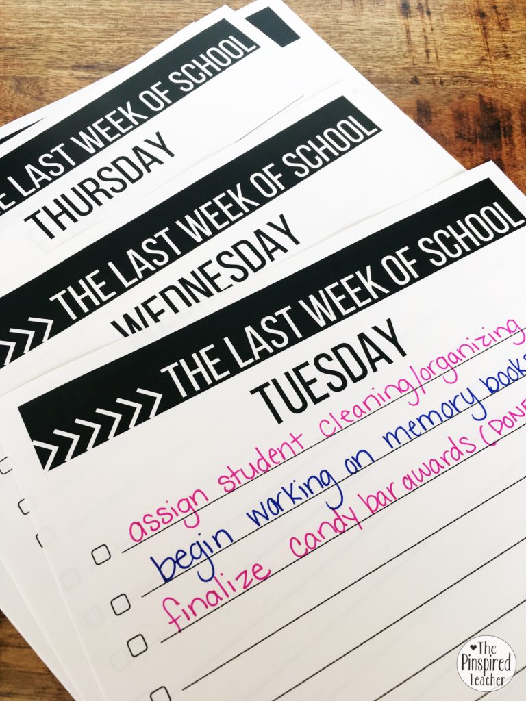 How to Plan the Last Month of School | The Pinspired Teacher