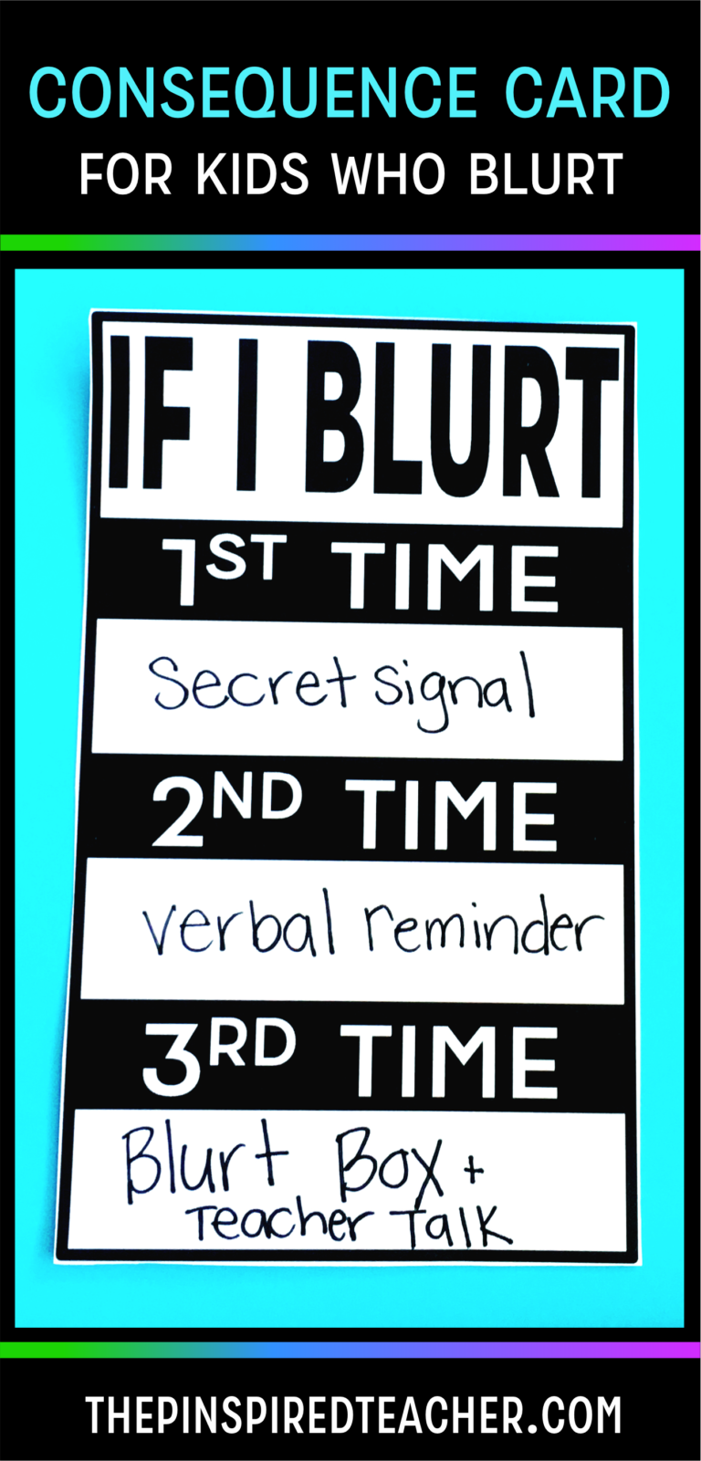 9 Guaranteed Ways to Stop Students from Blurting Out | The Pinspired ...